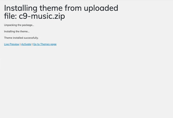 Setup | C9 – Music Theme